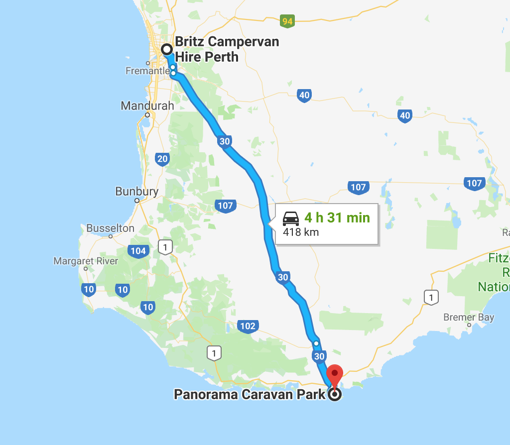 14.3, Perth - Albany - @becknet